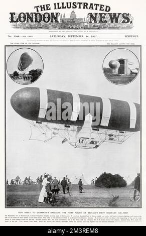 First Powered Airship - British Army Dirigible No 1 Stock Photo - Alamy