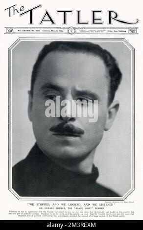 OSWALD MOSLEY BUF PARTY 1930s Great Britain Oswald Mosley, leader of ...