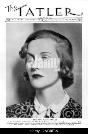 DIANA MITFORD Lady Mosley (1910-2003) one of the Mitford sisters ...