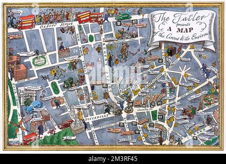 Map of West End theatres, London, England Stock Photo - Alamy