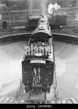 The corridor tender of the Flying Scotsman Stock Photo - Alamy