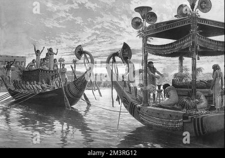 A burial in Ancient Egypt by Matania Stock Photo - Alamy