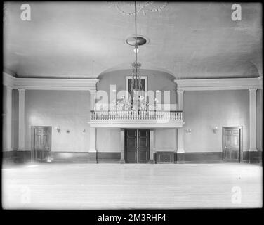 Salem, 7 Cambridge Street, interior, Hamilton Hall , Halls, Interiors ...