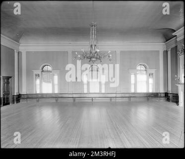 Salem, 7 Cambridge Street, Hamilton Hall, interior, west side, 1808 ...