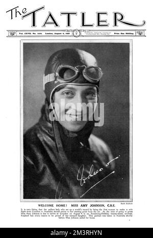 Amy Johnson CBE, 1903 – 1941. Pioneering English aviator, the first ...