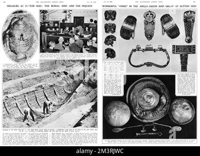 Ship burial at Sutton Hoo , Suffolk , England : Winged Dragon from the ...