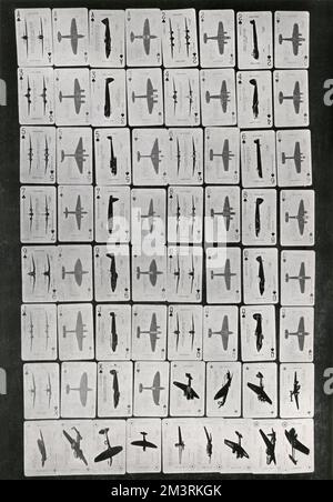 War Planes Card Game Stock Photo - Alamy