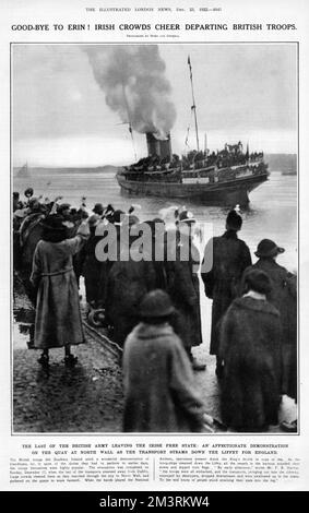 Final evacuation of British troops from Ireland, 1922 Stock Photo - Alamy