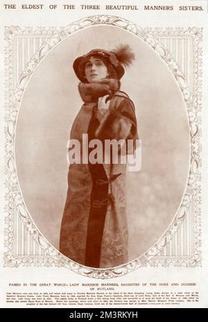 Lady Marjorie Manners, 1912 Stock Photo - Alamy