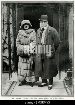 Oscar Asche & Lily Brayton Stock Photo - Alamy