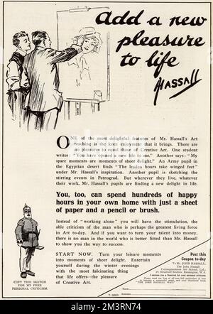 John Hassall Correspondence Art School - the Poster Course Stock Photo ...