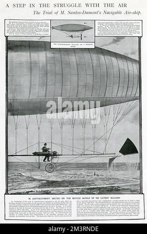 Alberto Santos-Dumont was a Brazilian aviation pioneer who made ...