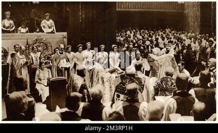 Crowning of George VI Stock Photo - Alamy