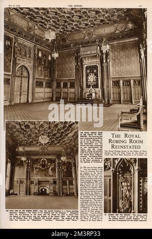 Interior of the Commons chamber Houses of Parliament Westminster London ...