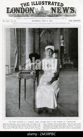 Princess Mary as a nurse during World War One Stock Photo - Alamy