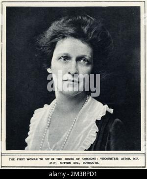 Nancy Astor, Viscountess Astor, who was the first women to sit in the ...