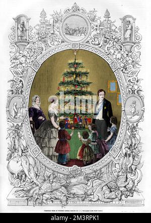 Queen Victoria's Christmas tree Stock Photo - Alamy