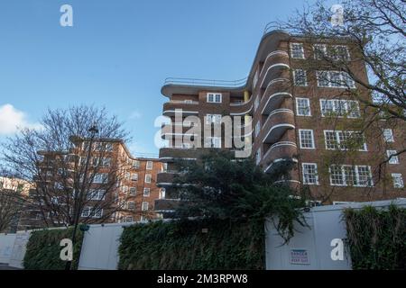 Cundy Street estate, boarded up and awaiting redevelopment. from Ebury Street, Pimlico, London ...