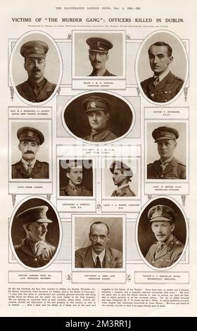 Victims of the " murder gang " ; Officers killed in Dublin . Fourteen ...