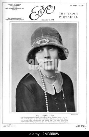Sheila Chisholm, Lady Loughborough, later Lady Milbanke, pictured on ...