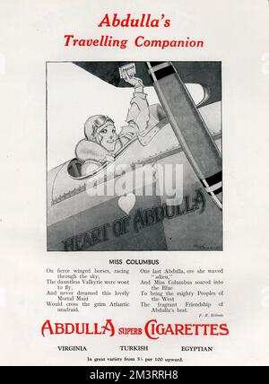 Abdulla Cigarettes advertisement Stock Photo - Alamy