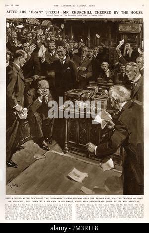 WINSTON CHURCHILL with Neville Chamberlain in in 1939, shortly before ...