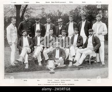 The Australian Cricket Team 1899 Stock Photo - Alamy