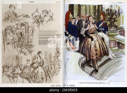 Double page spread from The Sketch showing portraits of peers of the ...