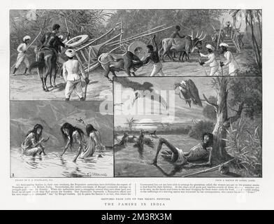 Famine in India, 1897 Stock Photo - Alamy