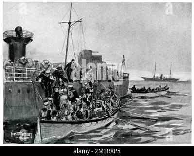 British torpedo boat destroyers at sea, WW1 Stock Photo - Alamy