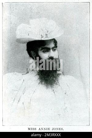 The bearded lady: Miss Annie Jones 1898 Stock Photo - Alamy