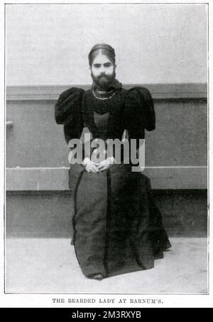 The bearded lady: Miss Annie Jones 1897 Stock Photo - Alamy