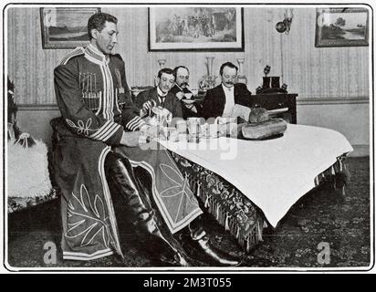 The Russian giant Feodor Machnow, at that time the tallest man in the ...