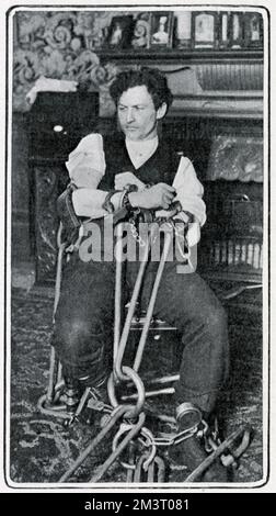 Houdini In Handcuffs Stock Photo - Alamy