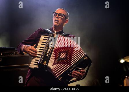 Flogging Molly on stage at O2 Ritz Manchester UK Stock Photo - Alamy