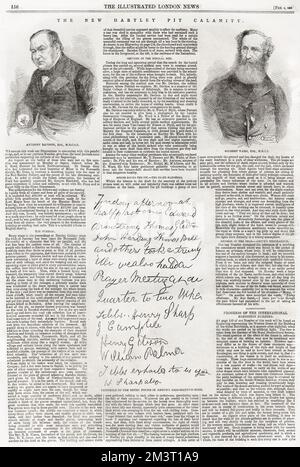 Hartley Colliery Pit Disaster, Northumberland, 16 January 1862. 220 ...