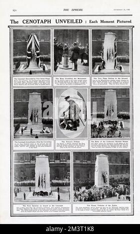 The Cenotaph, London, unveiled on 11 November 1920 Stock Photo - Alamy
