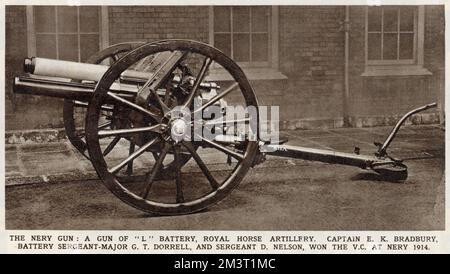 WW1- L Battery in action at Nery Stock Photo - Alamy