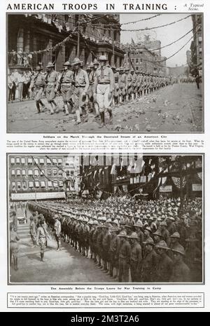 World War 1 American soldiers c. 1917 Stock Photo - Alamy