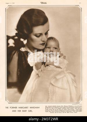 Frances Sweeny, later Duchess of Rutland and her younger brother, Brian ...