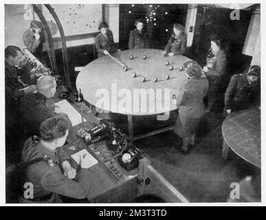 WW2 Plotting map Stock Photo - Alamy