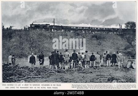 Royal train carrying King George VI of England with Queen Elizabeth ...