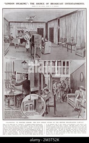 Studio Interior, 1923 Stock Photo - Alamy