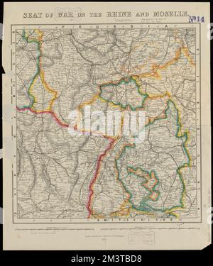 Map of the seat of war , Franco-Prussian War, 1870-1871, Maps, Europe, Maps Norman B. Leventhal ...