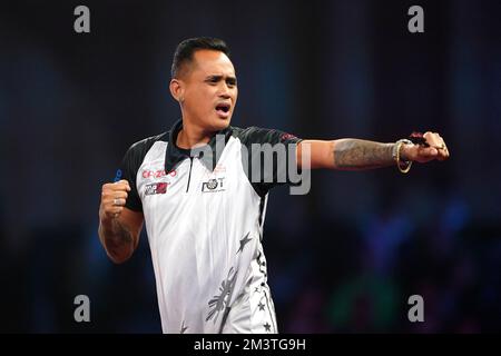 Philippines's Lourence Ilagan in action against Austria's Rowby-John ...