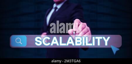 Inspiration showing sign Scalability. Internet Concept capable of being ...