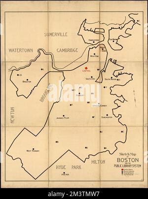 Boston Public Library , Boston Mass., Maps, Libraries, Massachusetts ...