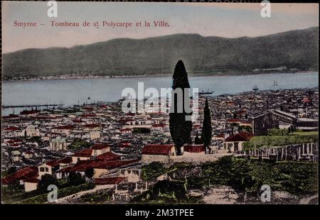 Tombeau de St. Polycarpe, Smyrne , Monuments & memorials, Trees, Seas ...