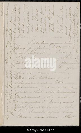 Sophia Hawthorne autograph letter signed to Annie Adams Fields ...
