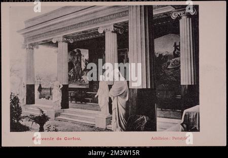 Souvenir de Corfou. Achilleion, peristyle , Castles & palaces ...